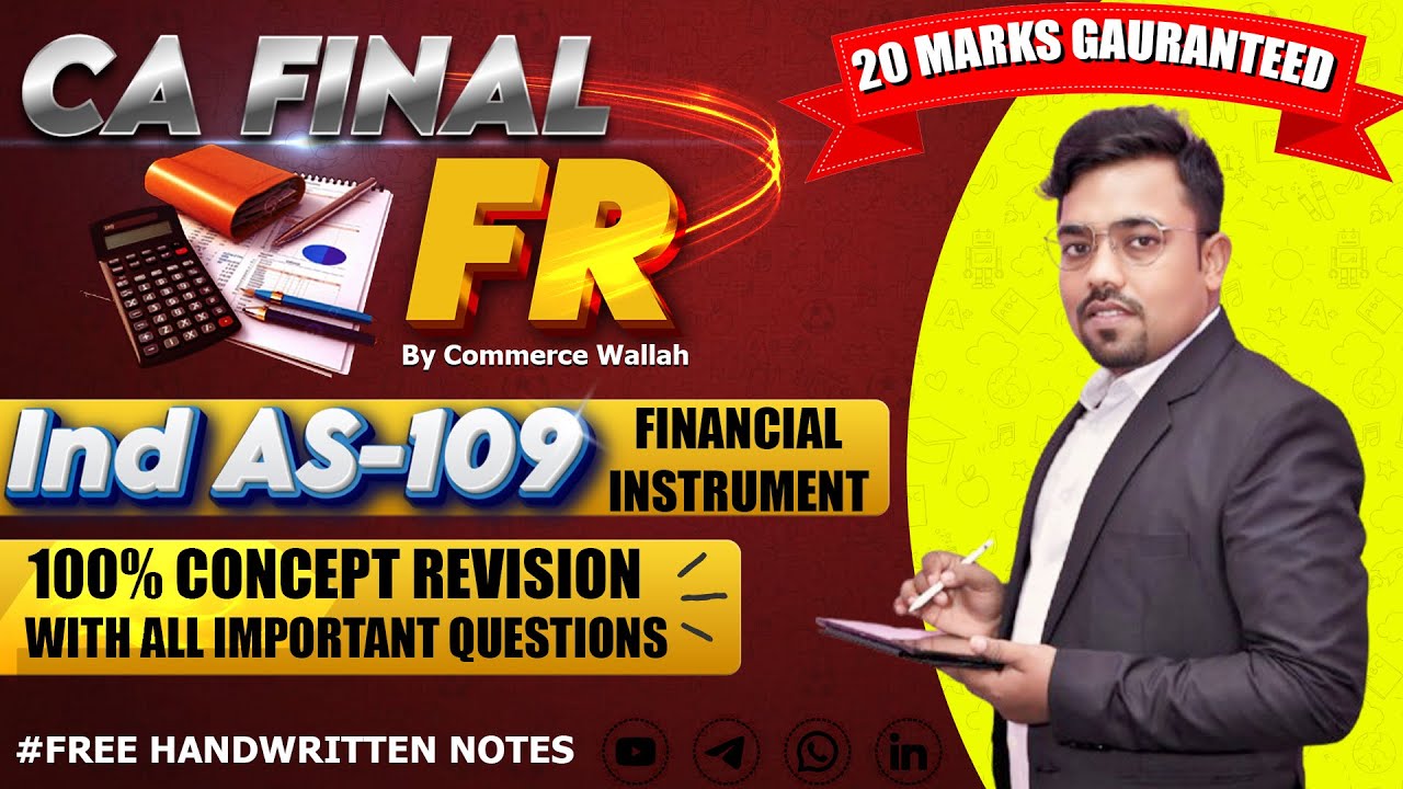 IND AS 109 Full Revision | CA Final FR | Financial Instruments | NOV ...