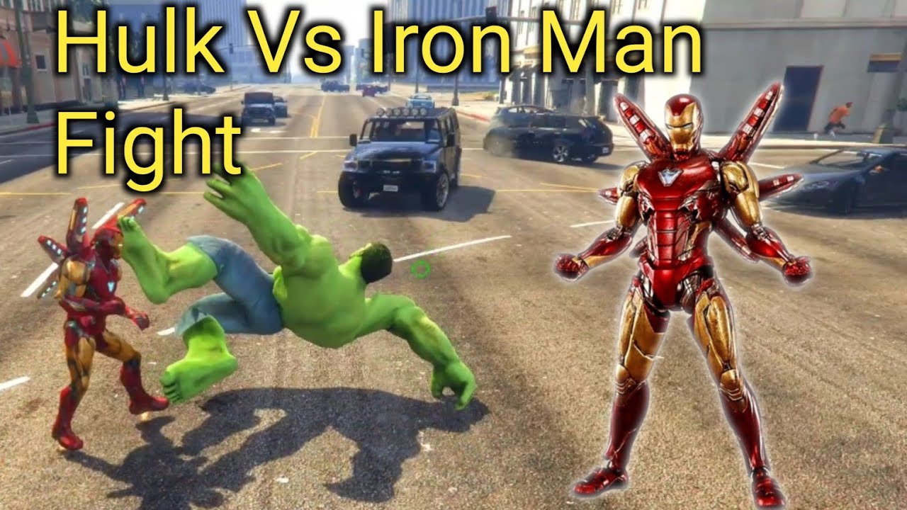 IRON MAN VS HULK || Hulk Vs Iron Man Fight || GTA V - YouTube