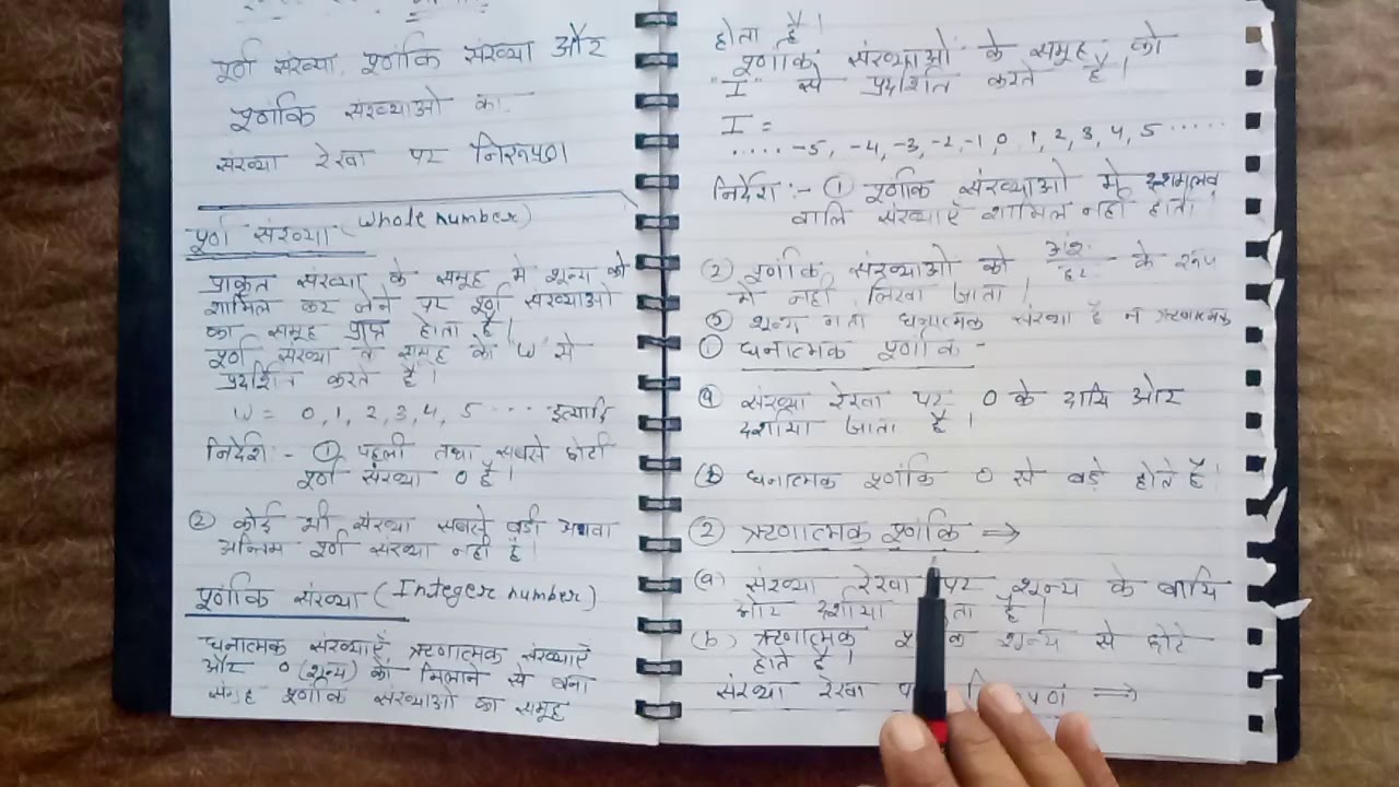 Purnsankhya,purnank sankya ka sankhya rekha par nirupan-Neelima ...