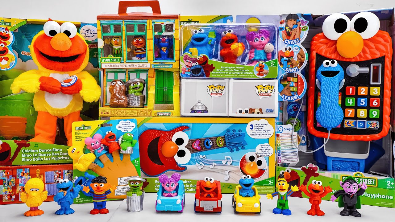 Sesame Street Toys Collection Unboxing | Elmo, Big Bird, Cookie Monster ...