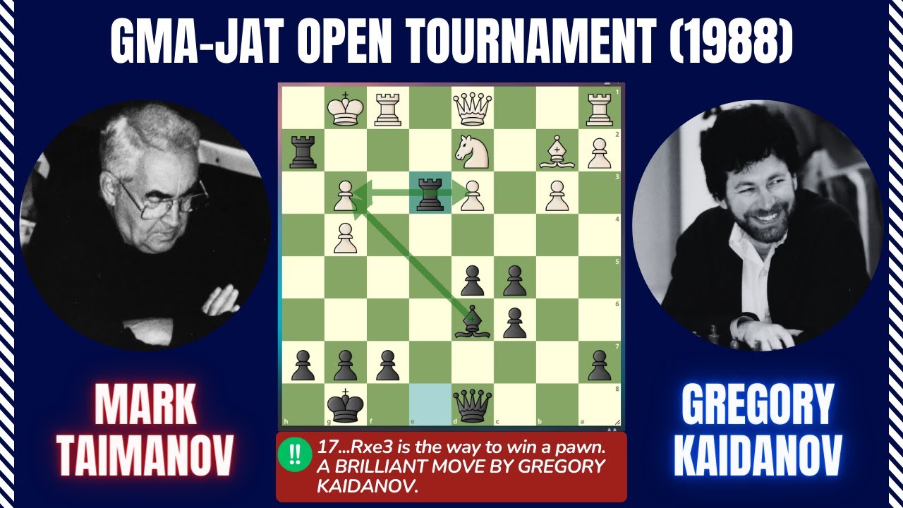 Chess Game | Mark Taimanov vs Gregory Kaidanov | GMA JAT Open ...