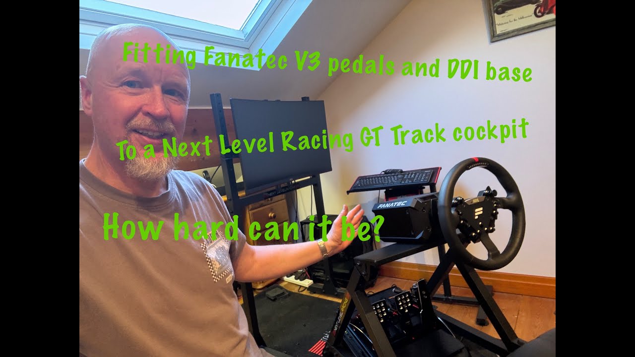How to fit Fanatec V3 pedals and DD1 wheel base to a Next Level Racing ...
