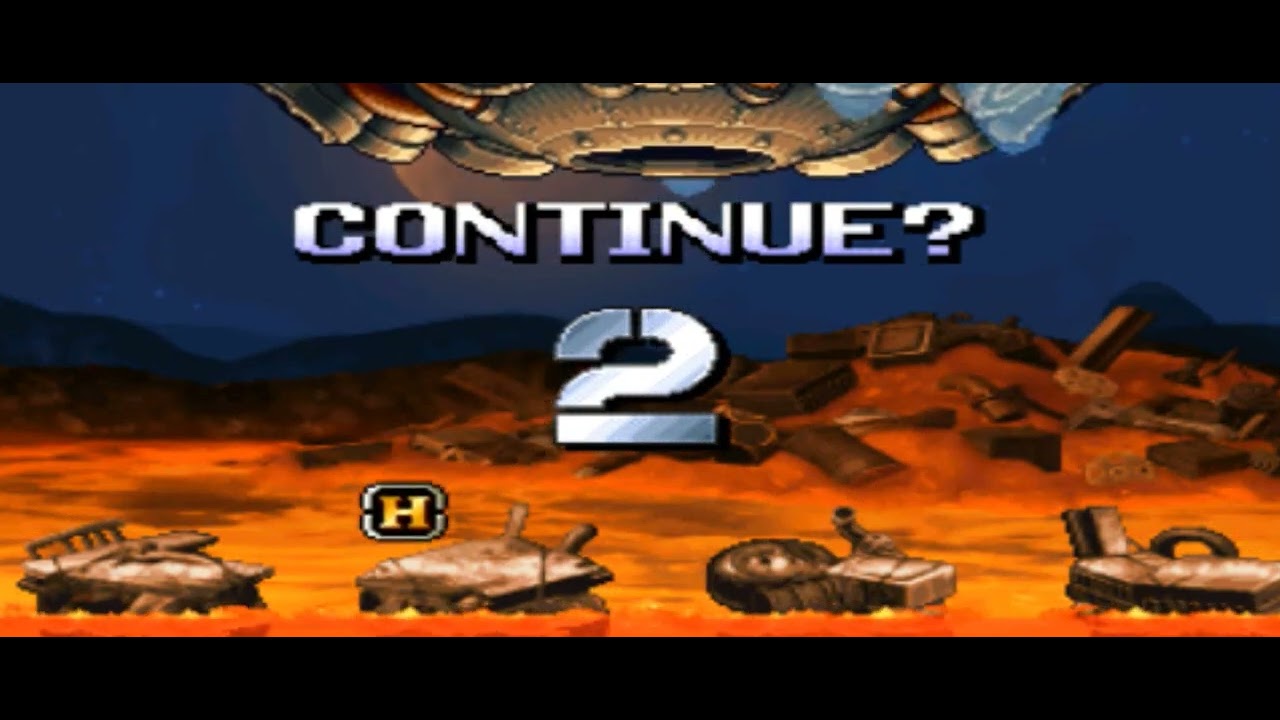 Metal Slug XX Game over screen Mission 7 - YouTube