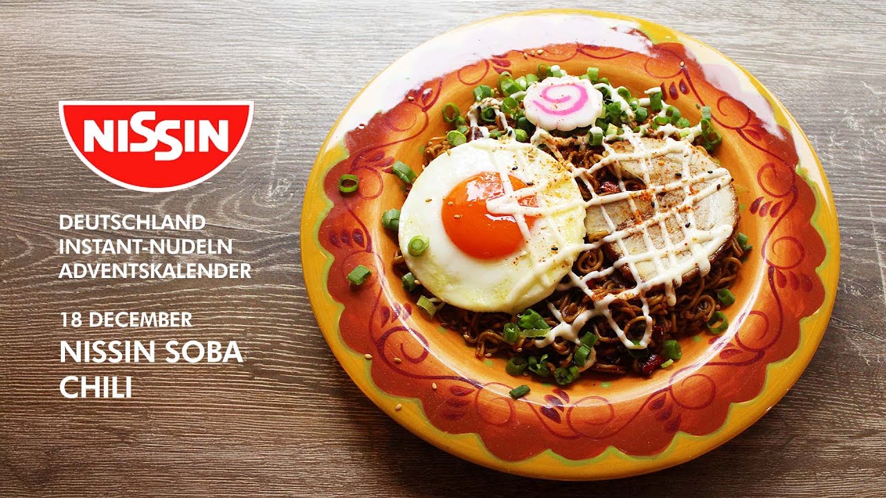 ADVENT CALENDAR DAY 18 Nissin Soba Chili – Germany — Instant Noodle ...