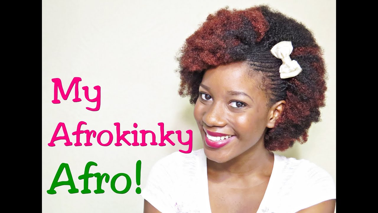 My Afrokinky AFRO | Crotchet Braids - YouTube