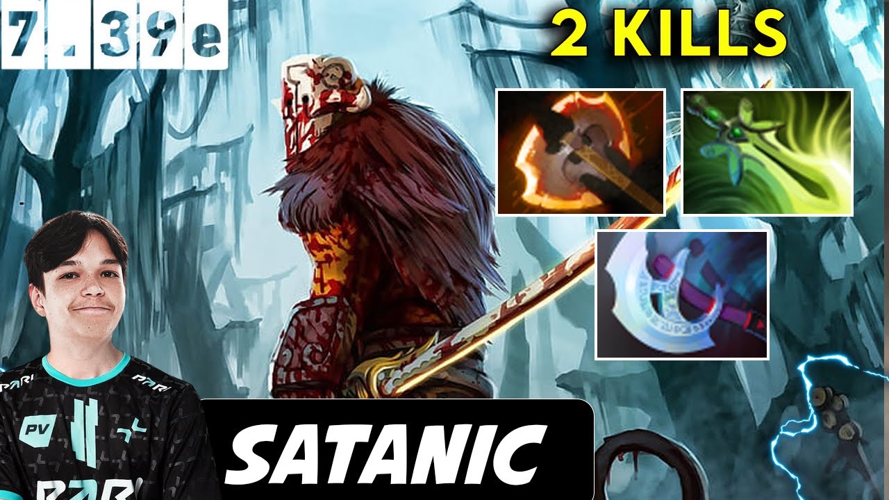 Satanic Juggernaut Safelane Ultra Carry 2 Kills - Dota 2 Pro player ...