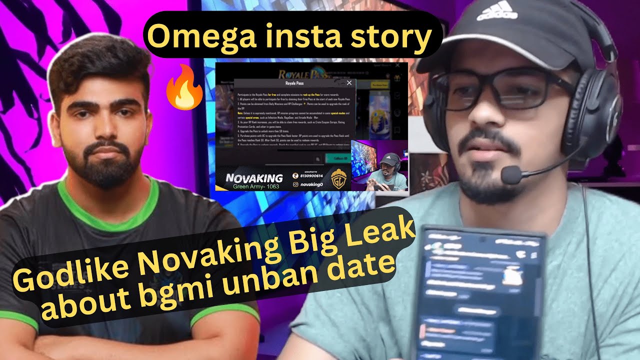 Godlike Novaking Leaked BGMI UNBAN Date On LIVE STREAM | Soul Omega ...