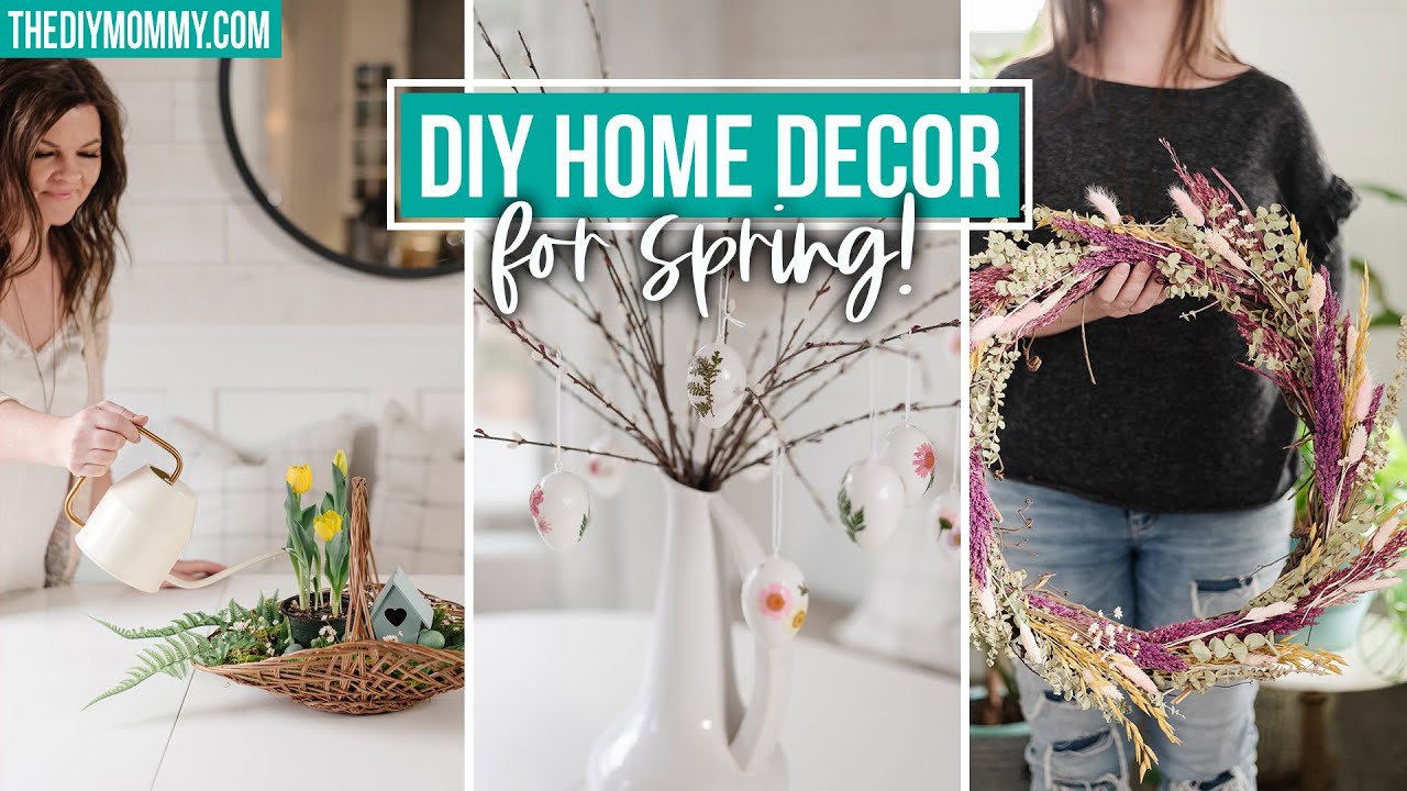 DIY DECOR on a BUDGET for Spring & Easter *calming + nature inspired ...