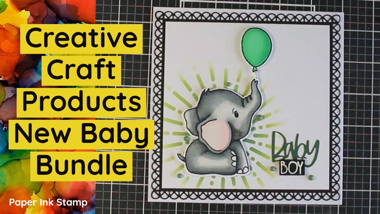 Creative Craft Products New Baby Bundle // Easy Baby Card - YouTube