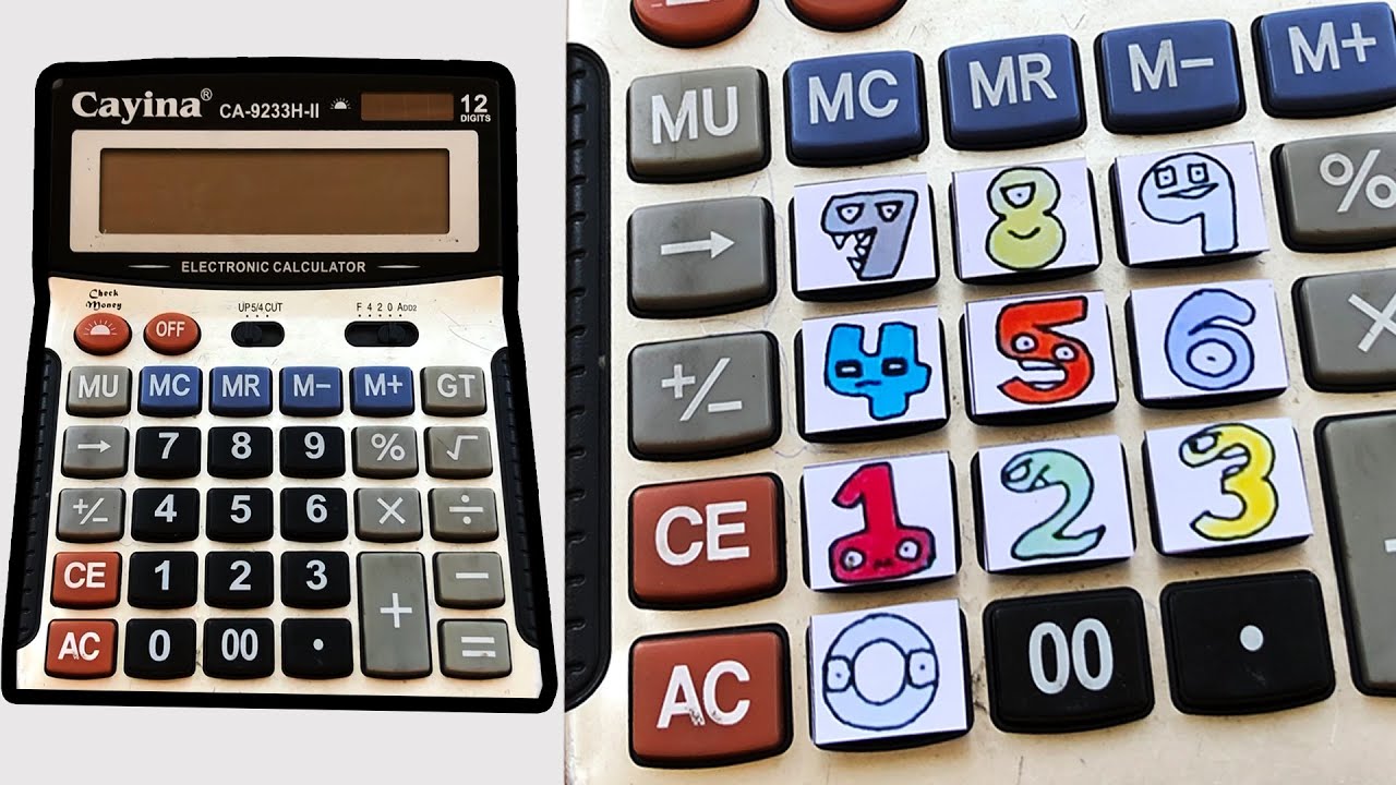 WE DRAW NUMBERS FOR THE CALCULATOR! MAKING OUR CALCULATOR INTERESTING ...