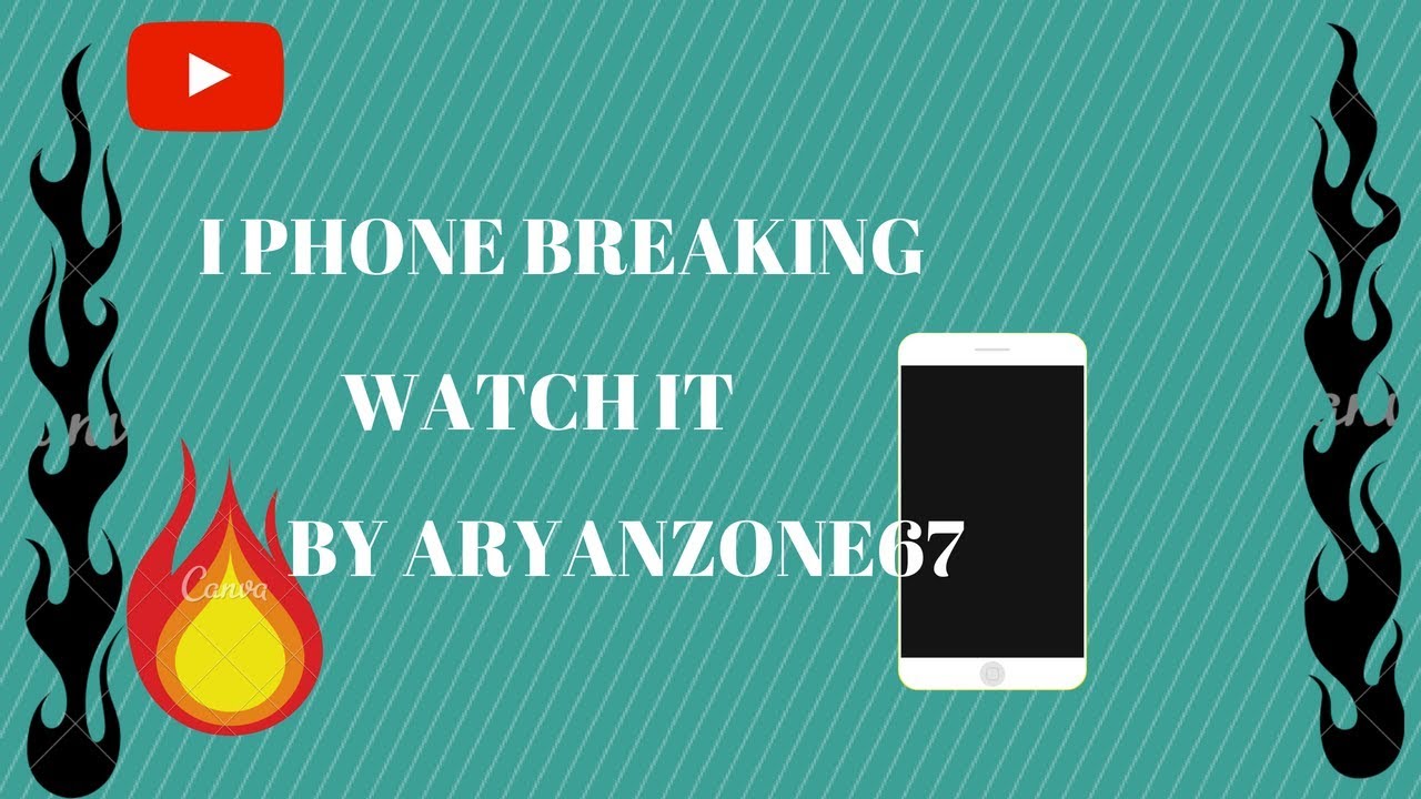 Breaking iphone - YouTube