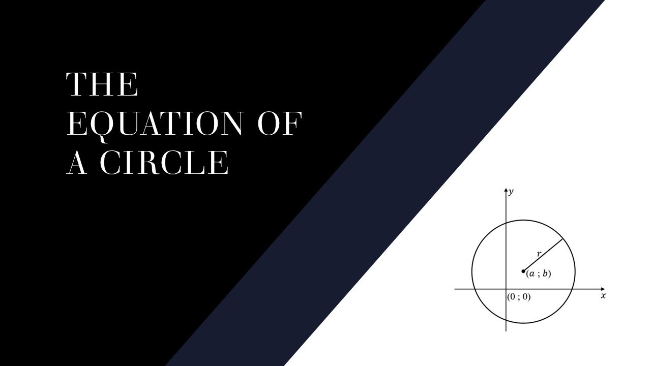 03 Grade 12 Analytical Geometry | The Equation of a Circle - YouTube