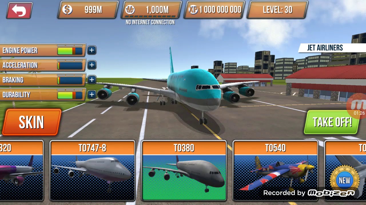 Take off flight simulator official gameplay in gaming world - YouTube