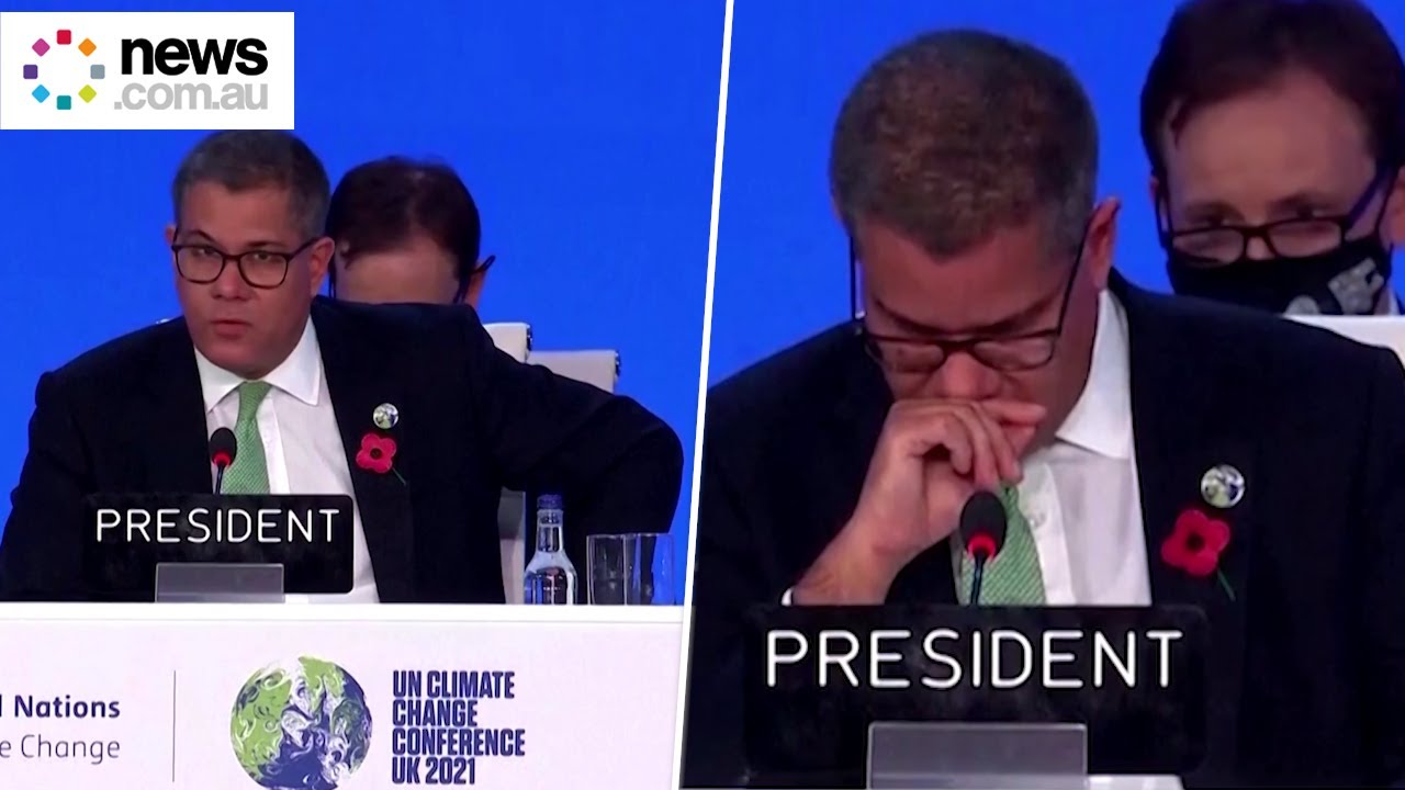 COP26 president breaks down after deal – “I am deeply sorry” - YouTube