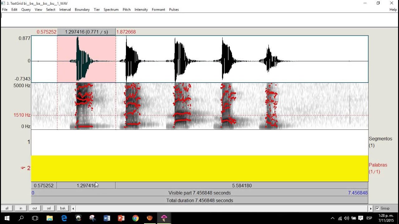 Crear Text Grid con el PRAAT - YouTube