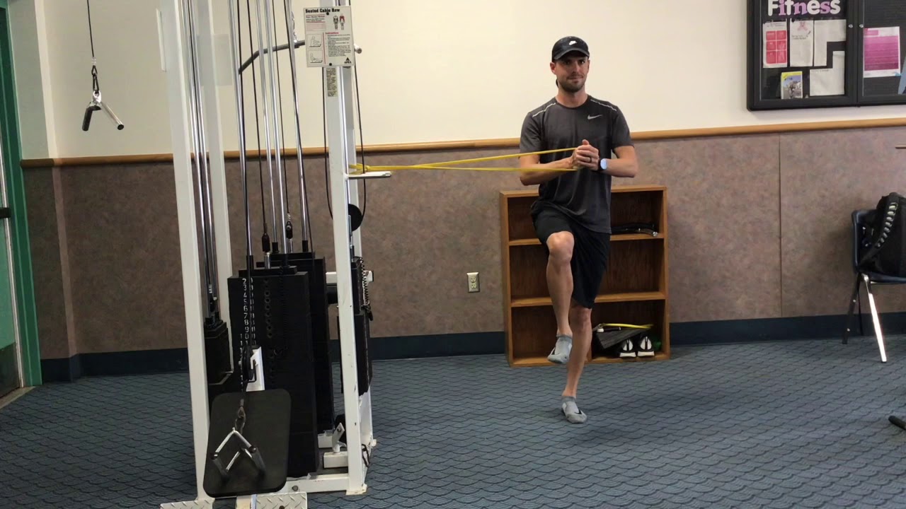 SL Pallof Press w/lateral & medial pull - YouTube