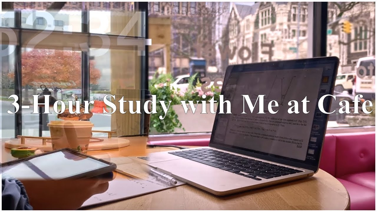 3 HOURS Study with me || Background noise Fire Sound || Mindful ...