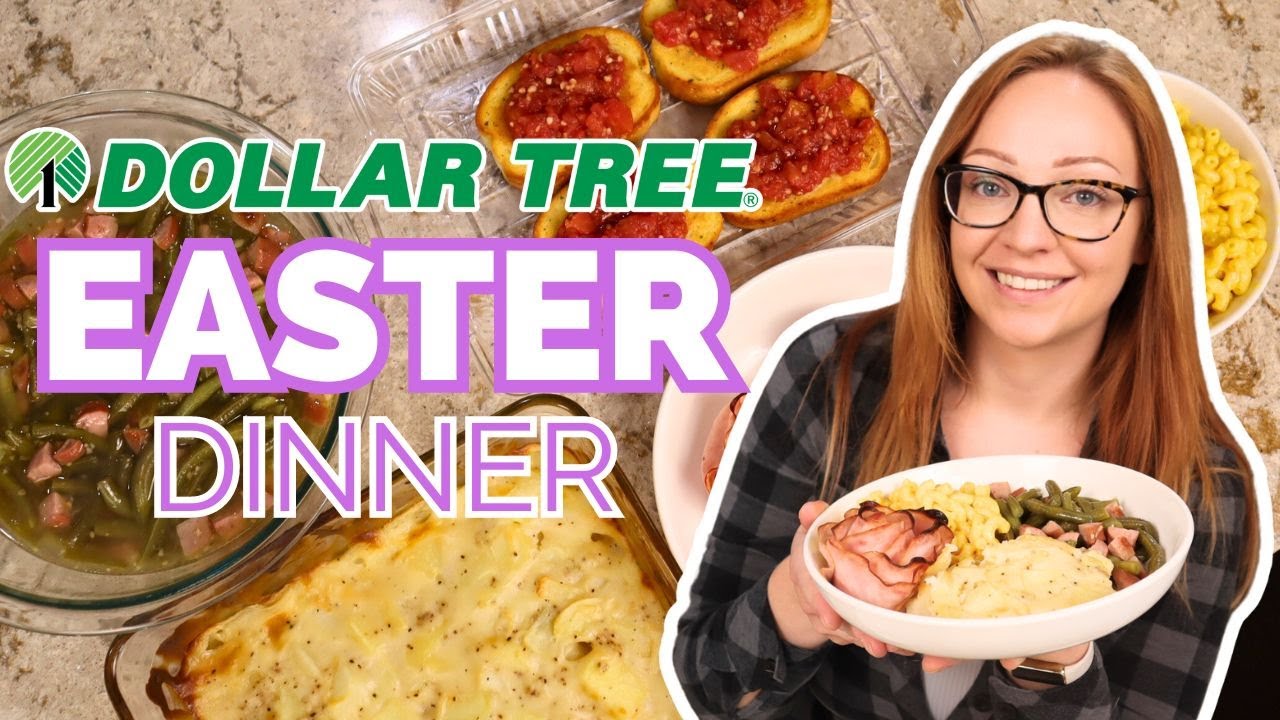 Making a Dollar Tree Easter Dinner! - YouTube