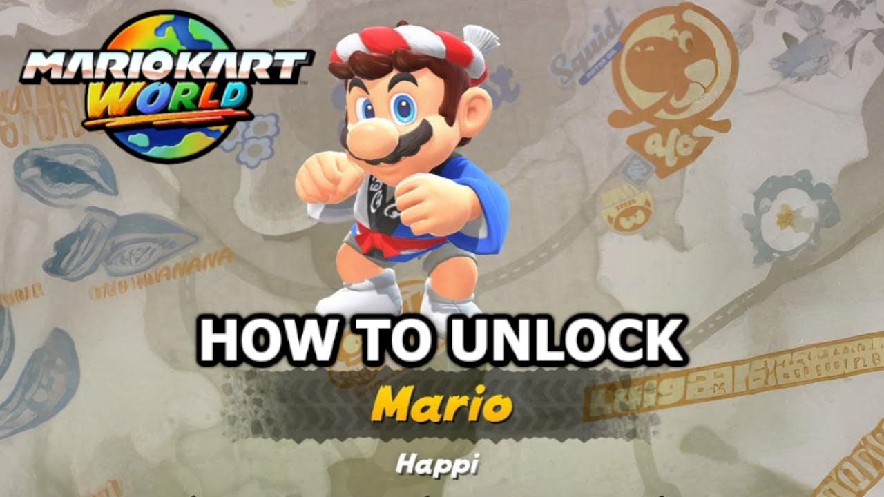 How to unlock Mario Happi Outfit - Mario Kart World - YouTube