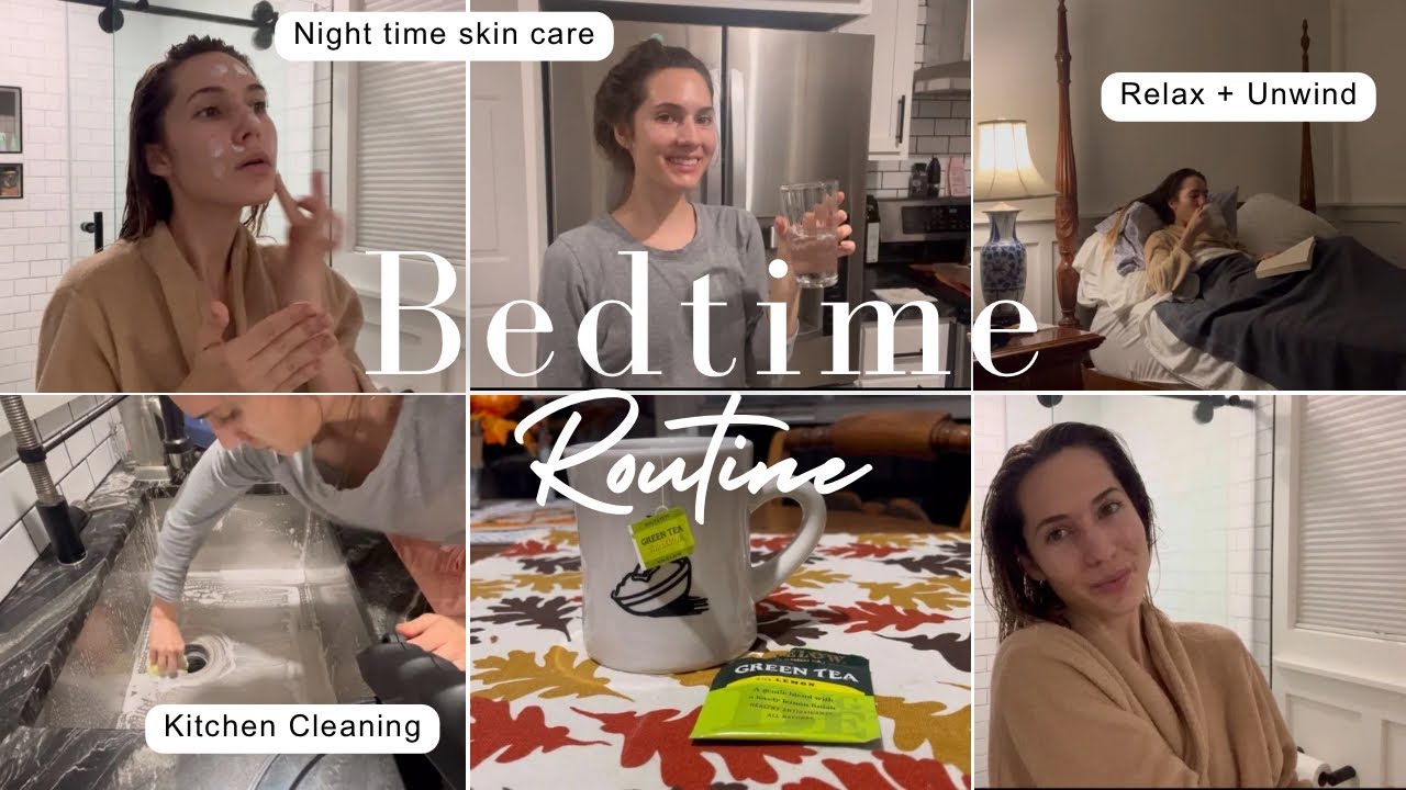 Night routine! Relaxing bedtime activities to promote sleep! - YouTube