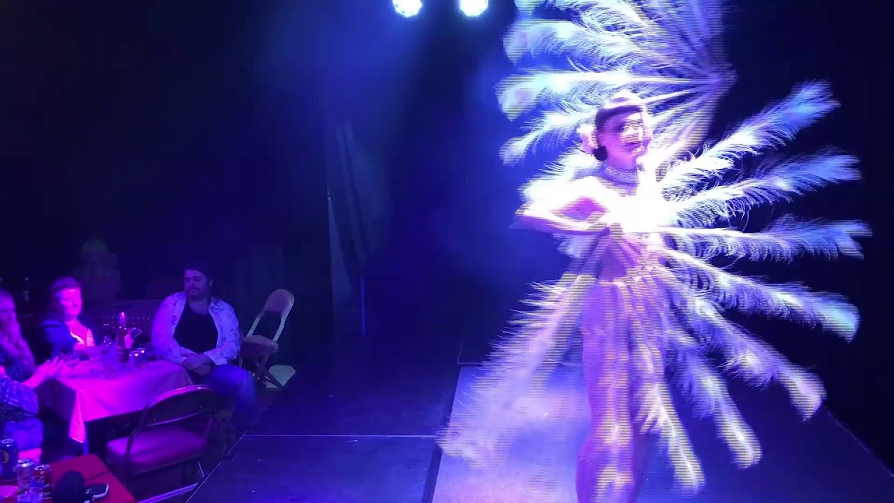 Talulah Blue Feather Fan Dance - YouTube