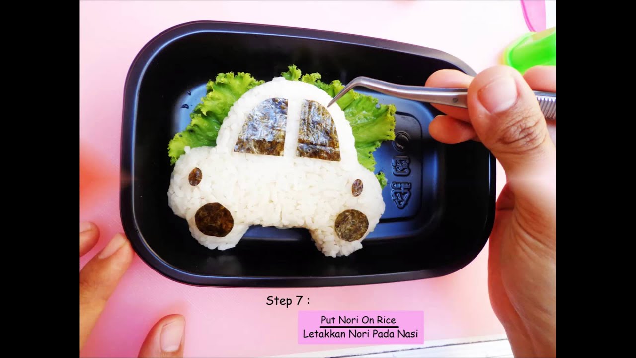 How To Make Bento Car Shape - YouTube