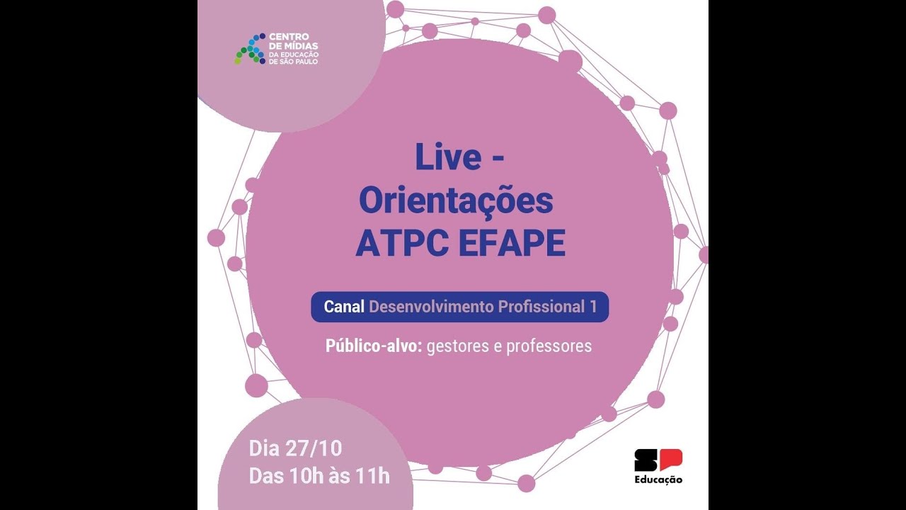 Live Orientações ATPC EFAPE - YouTube