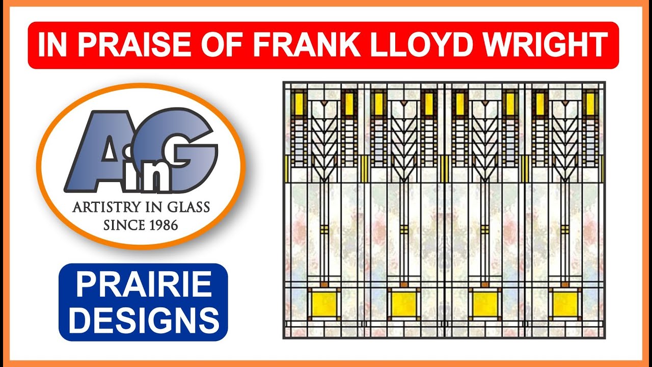 How to design a Frank Lloyd Wright style window - YouTube