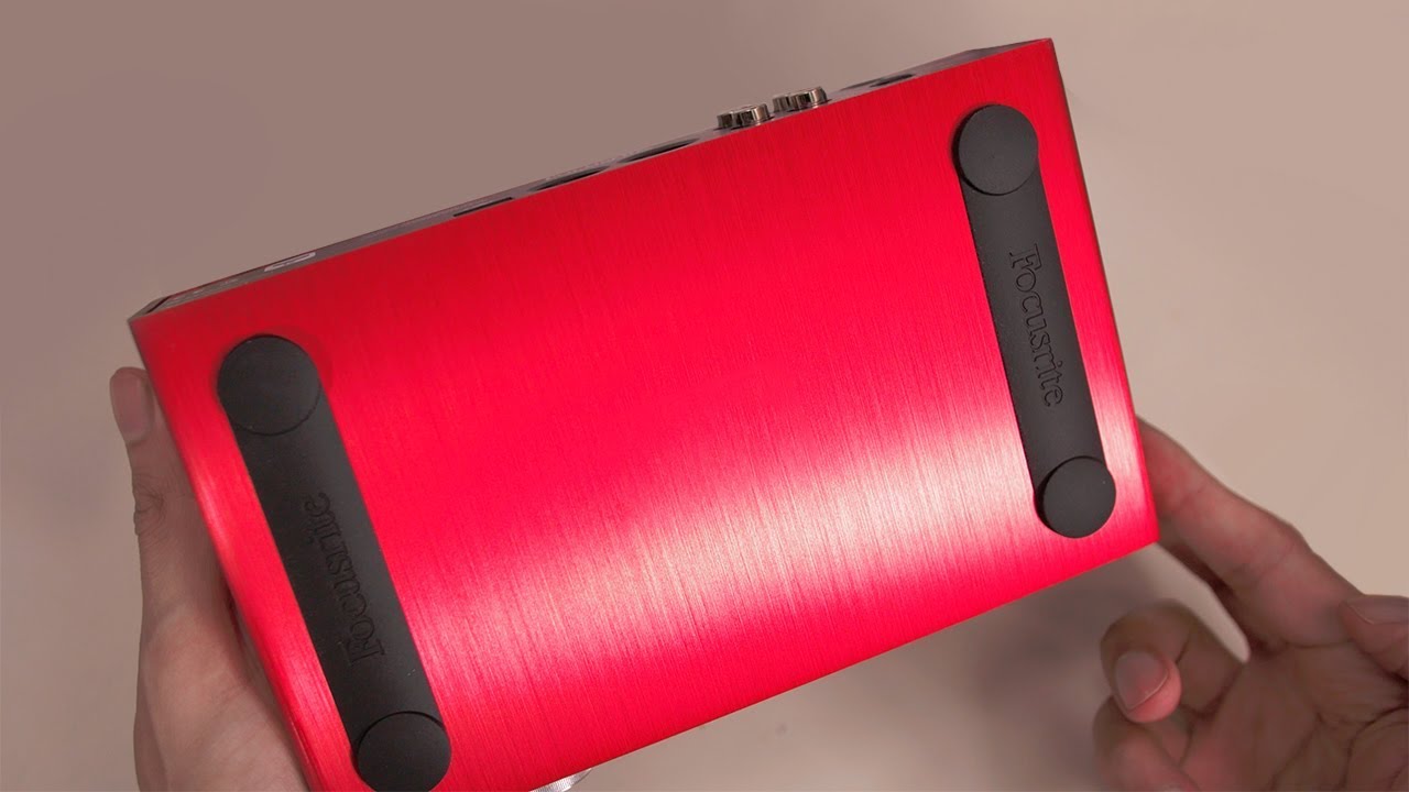 Bright Red Audio Interface + FL Studio + Mic = :D - YouTube