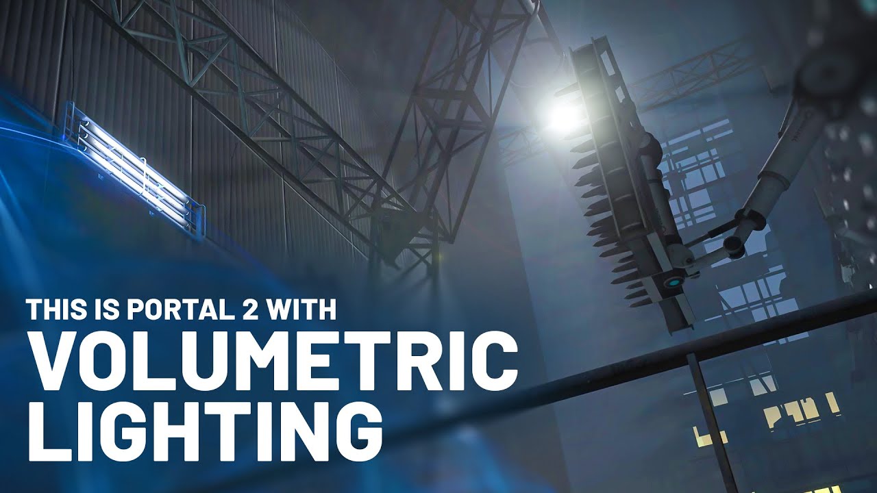 This is Portal 2 with Volumetric Lighting... - YouTube
