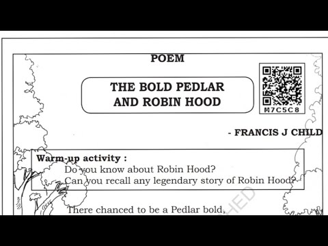 ||class 9 English||poem- The bold Pedlar and Robin hood|| # ...