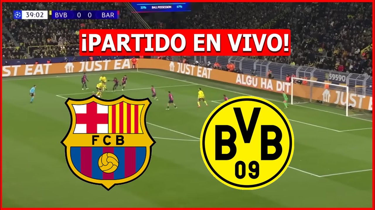 🔴 BARCELONA vs BORUSSIA DORTMUND EN VIVO ⚽ JUEGA LAMINE YAMAL CHAMPIONS ...