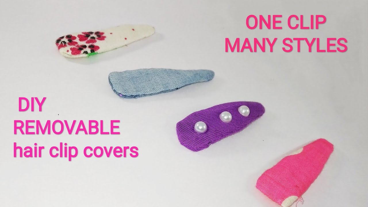 DIY EASY HAIR CLIP COVERS | Hair accessory tutorial - YouTube