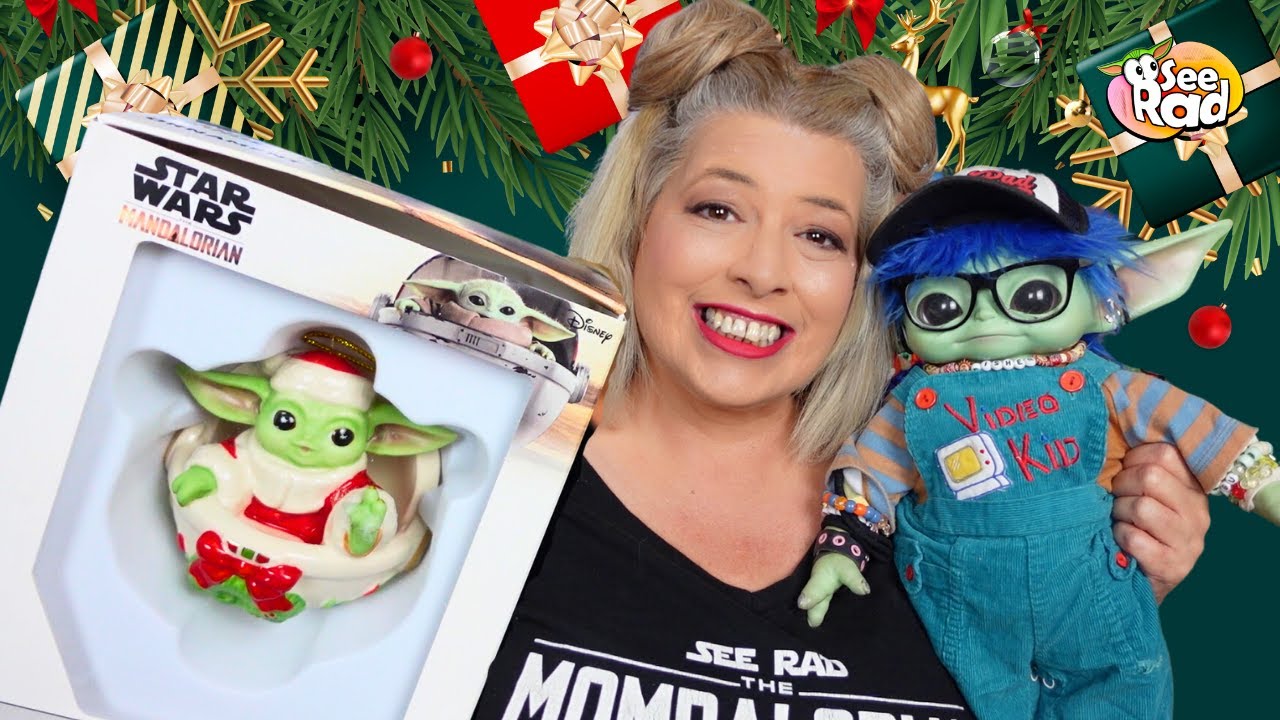 Grogu's Holiday Hover Pram Ornament Unboxed - YouTube