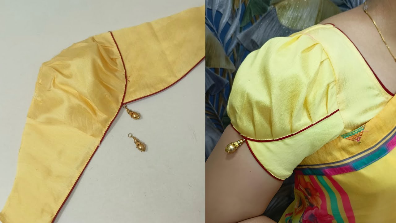 New Sleeves Cutting and Stitching | How to make Beautiful Sleeves ...