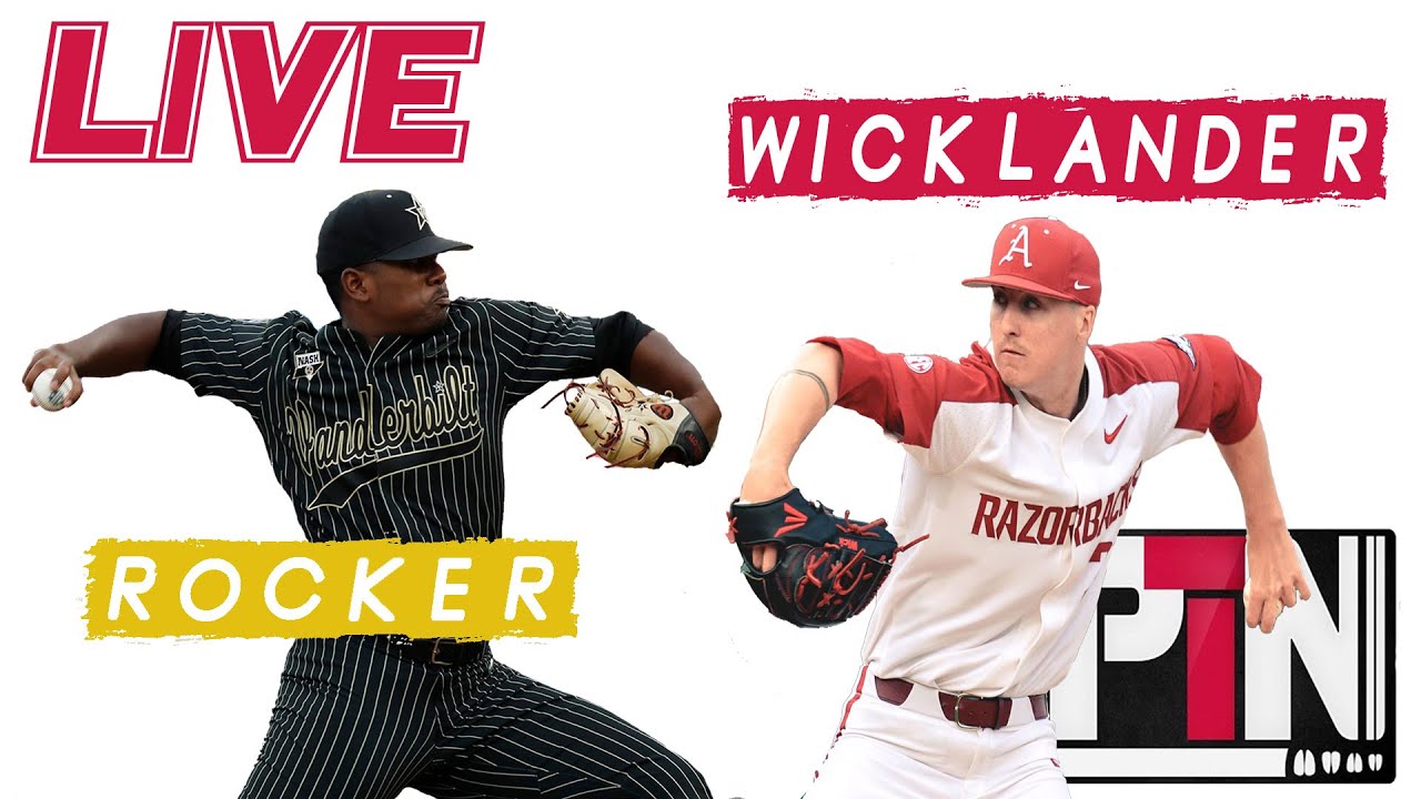 LIVE: Razorbacks Patrick Wicklander Vs Vanderbilt's Kumor Rocker - YouTube