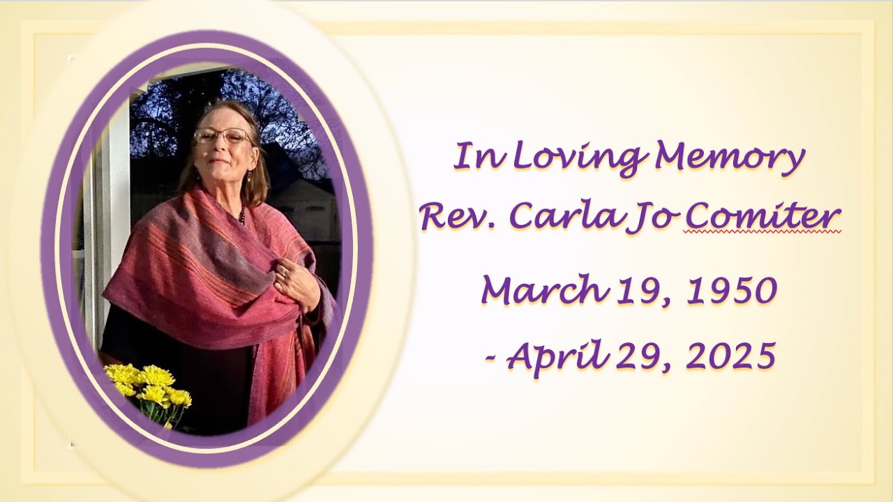 Celebration of Life Rev Carla Comiter - YouTube