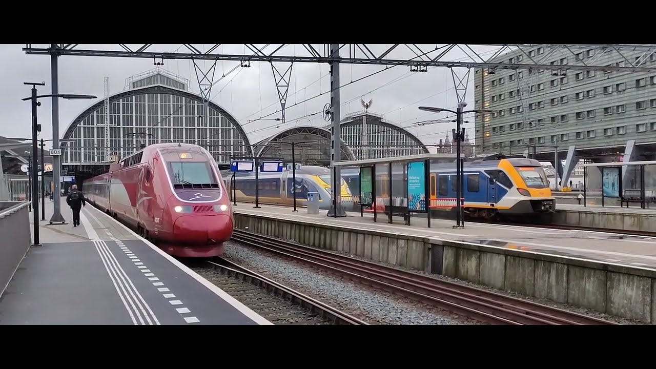 Ruby Thalys vertrekt vanaf Amsterdam Centraal - YouTube
