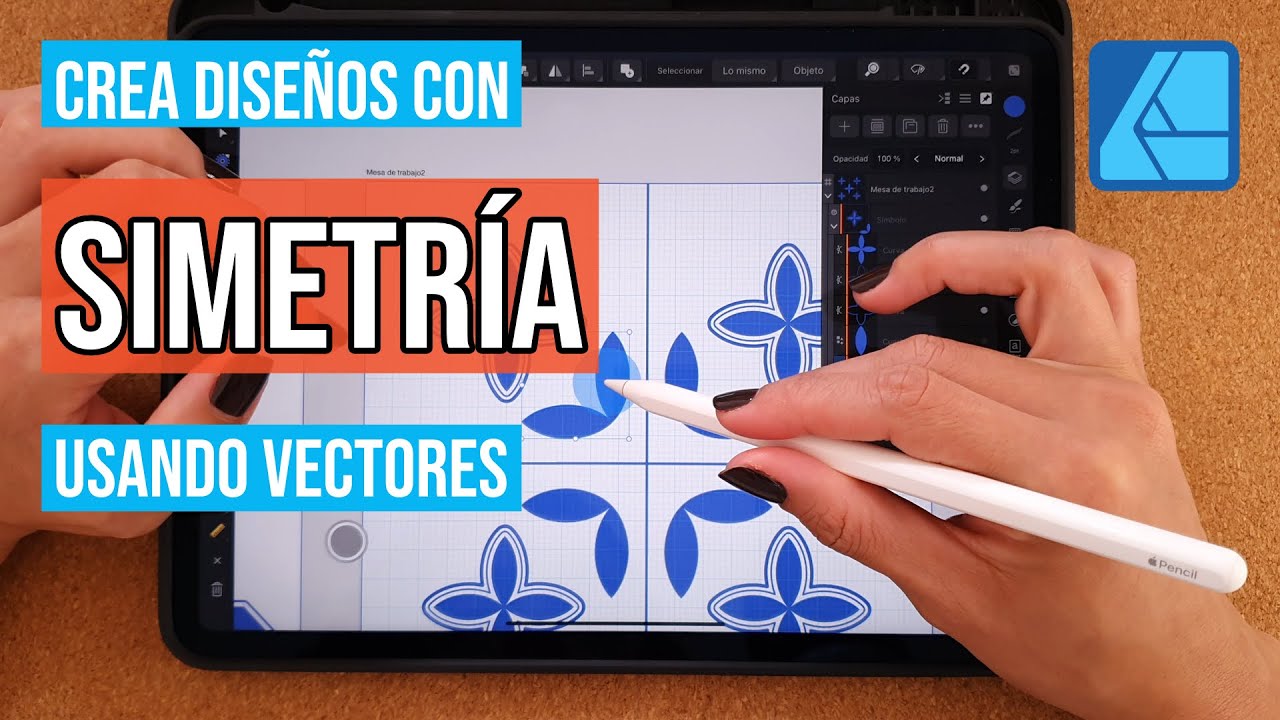 Cómo usar Símbolos para crear diseños vectoriales con simetría - Tutorial Affinity Designer 2 ...
