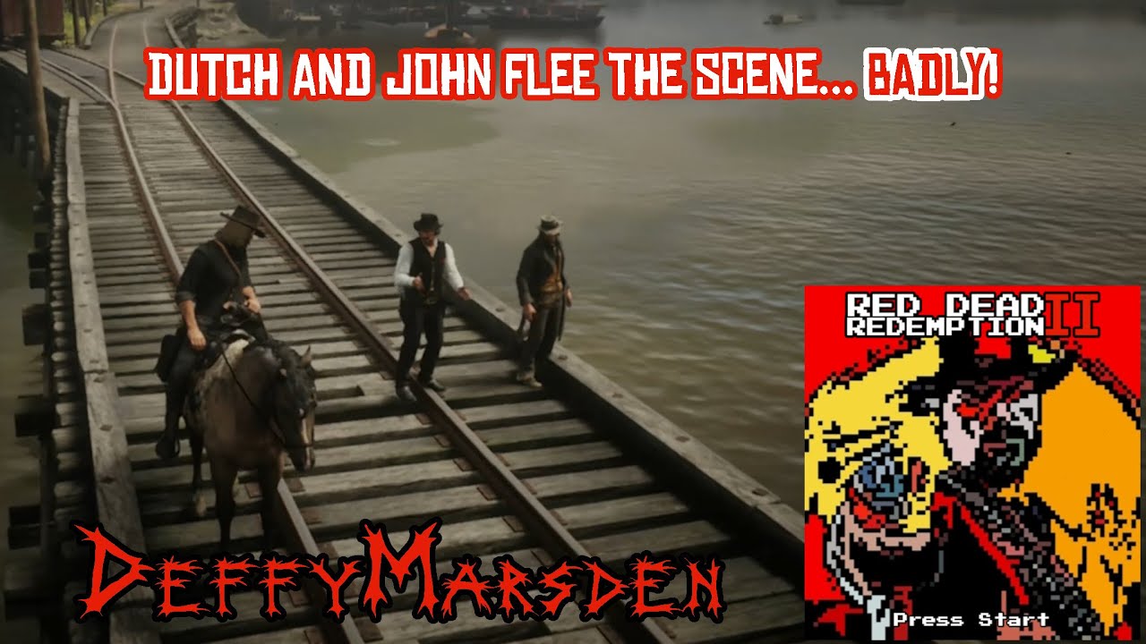 RDR2 - Dutch And John Flee The Scene... Badly! - YouTube