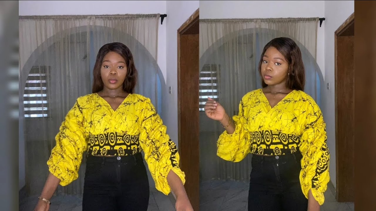 HOW TO MAKE A CROP TOP WITH RUCHED PUFF SLEEVES / EASY TUTORIAL #diy # ...