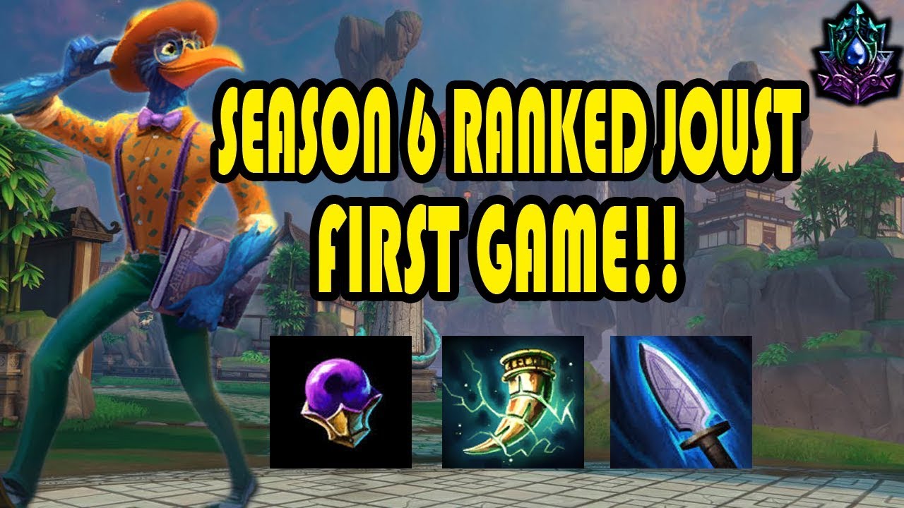 FIRST QUALIFIED RANKED GAME OF SEASON 6! Ranked Joust- SMITE - YouTube