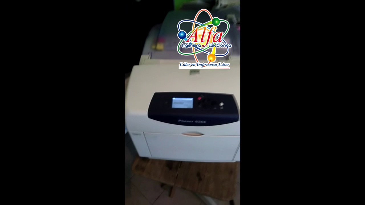 video xerox phaser 6360 color - YouTube