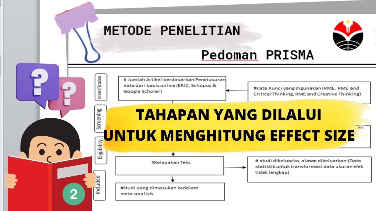 TUTORIAL META ANALISIS: Cara Menghitung EFFECT SIZE LENGKAP dg Pedoman ...