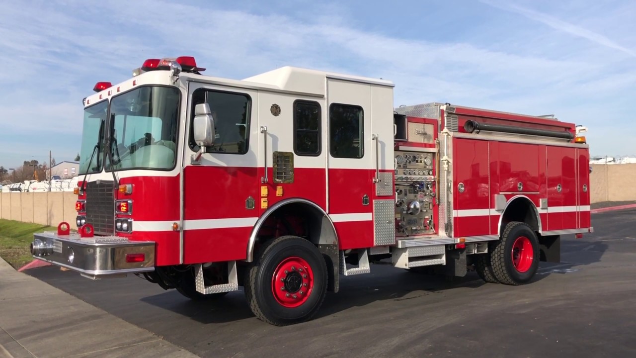 1998 HME 4x4 Rescue-Pumper, Detroit Engine, Waterous Pump, 750 Gallons ...