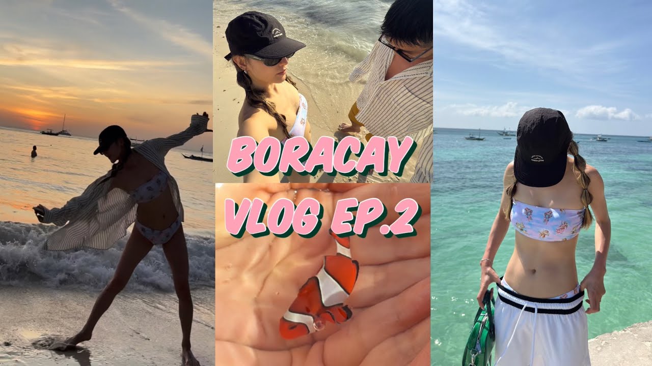 Vlog 인생 여행지 보라카이 자유여행👙🌅 Ep2 4박5일 일정 And 맛집 And 디몰 And 경비정리 보라아재 호핑투어 또간집 디니위드🏖️ Youtube