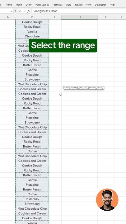 Distinct Count Data in Excel Using UNIQUE and COUNTIF Function | COUNT IF in Excel #shorts # ...