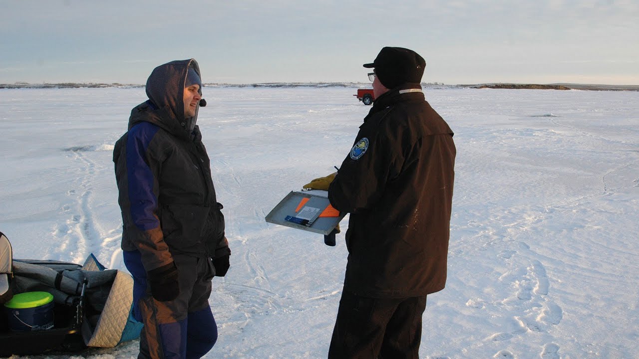 Winter Creel Surveys - NDGNF - YouTube