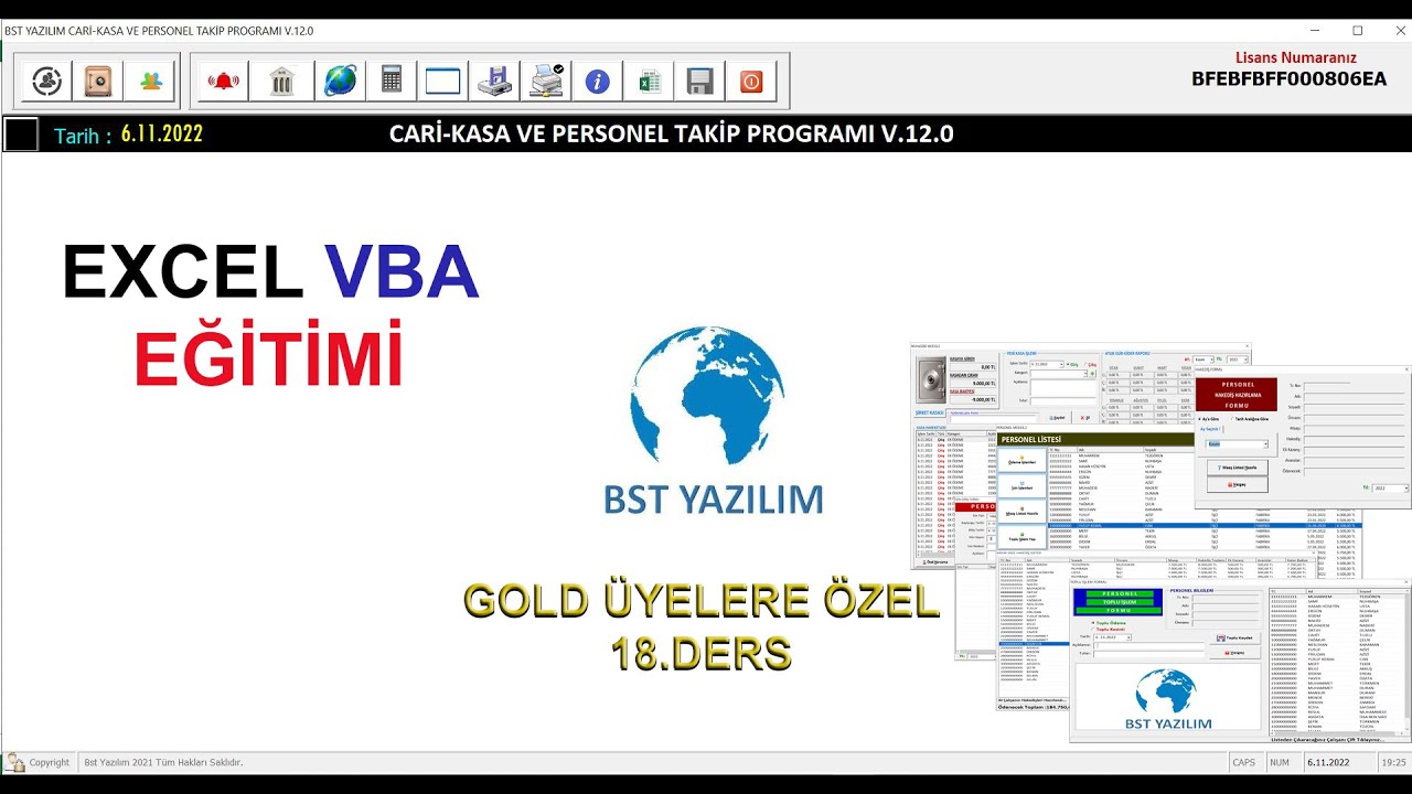 Excel VBA-SQL Gold Üyelere Özel 18.Ders - YouTube