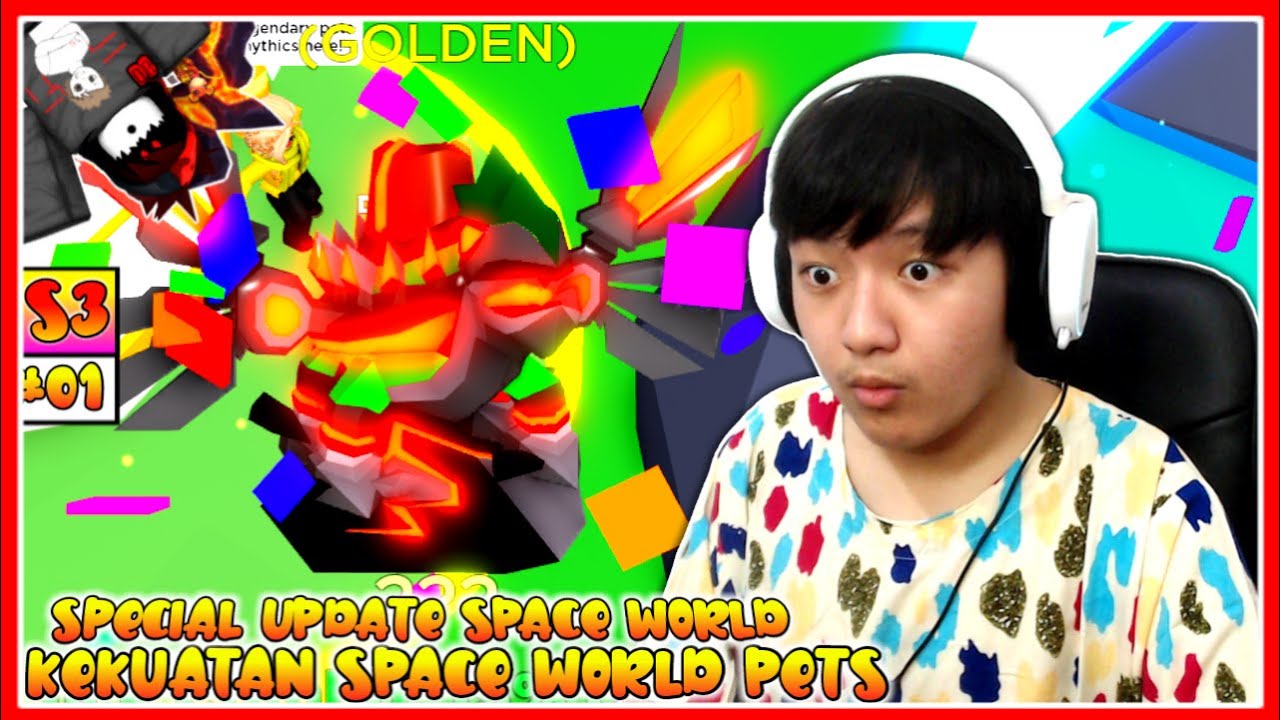 #1 | KEKUATAN SPACE WORLD PETS | Update Space Portal | Roblox Clicker ...